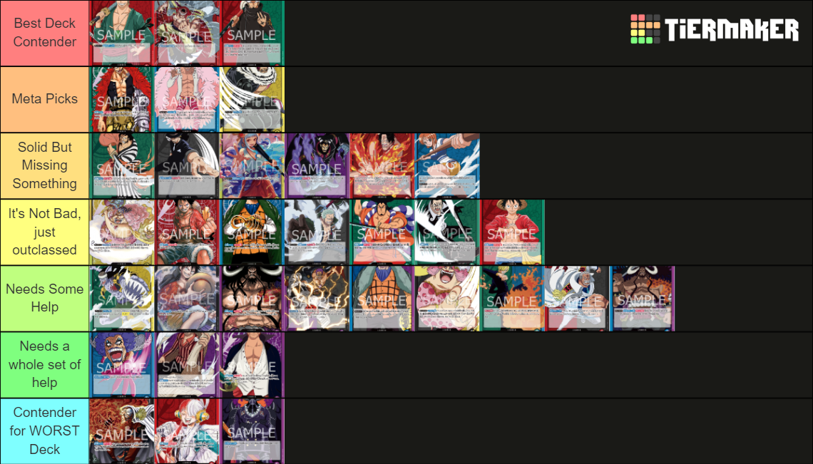 One Piece TCG Tier List (Community Rankings) - TierMaker