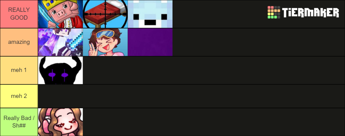 Ranking Bedwars Youtubers Tier List (Community Rankings) - TierMaker