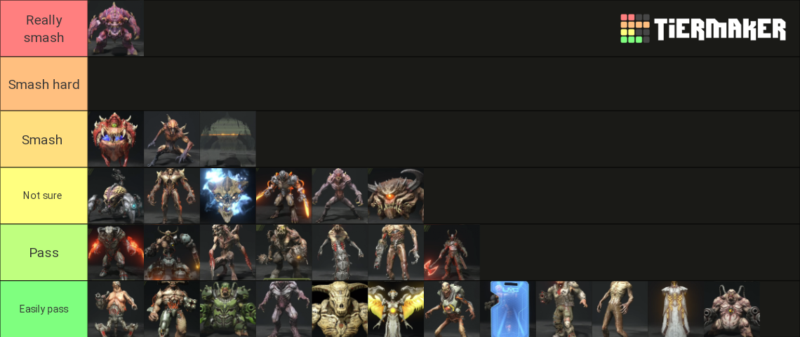 DOOM Eternal Demons Tier List (Community Rankings) - TierMaker