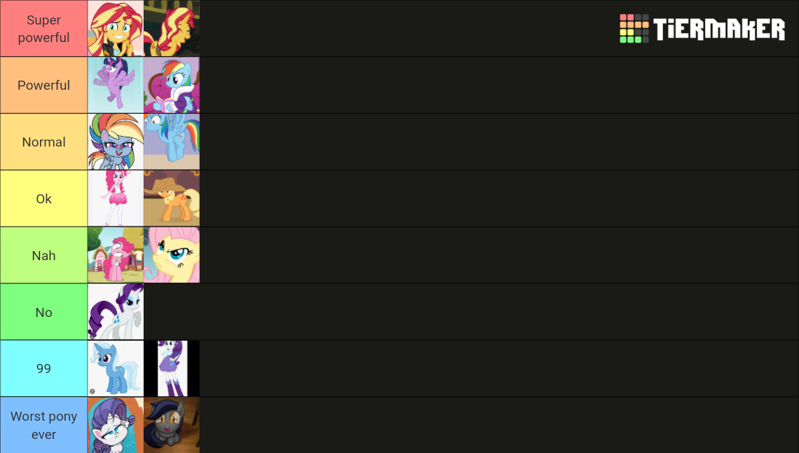 Best pony in the world Tier List (Community Rankings) - TierMaker