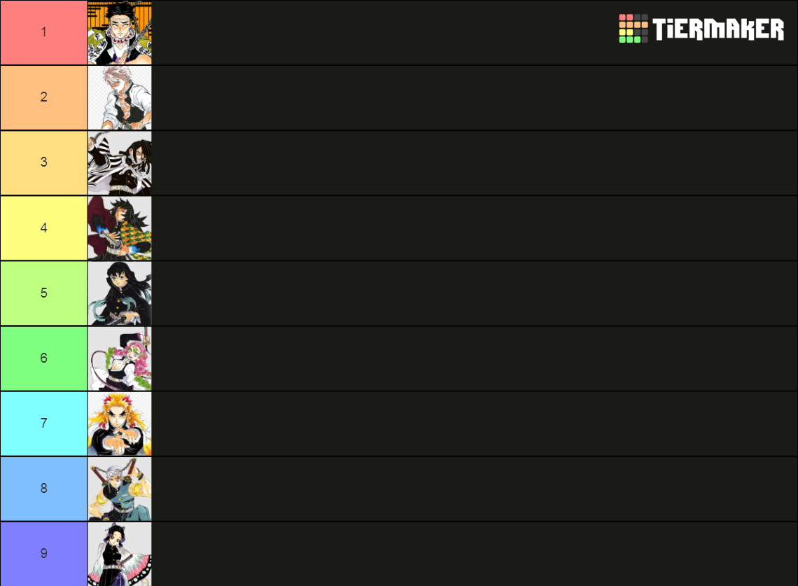 Demon Slayer Base Hashira Power List Tier List (Community Rankings ...