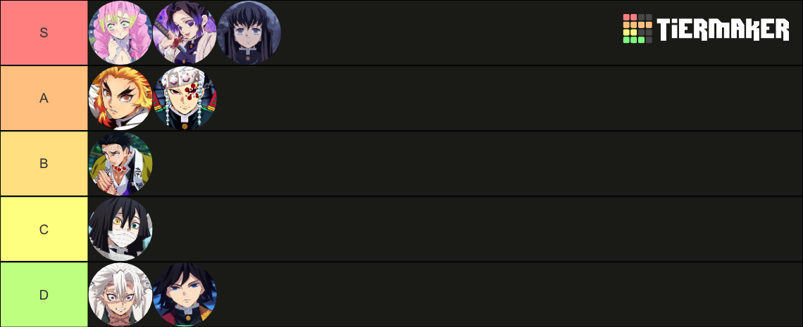 Demon Slayer: Hashira () Tier List (Community Rankings) - TierMaker