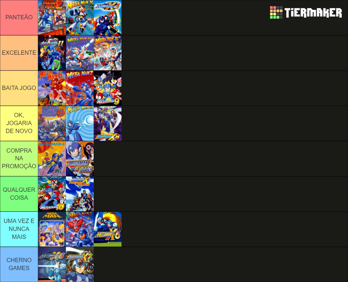 TIERLIST 2 - MEGA MAN Tier List (Community Rankings) - TierMaker
