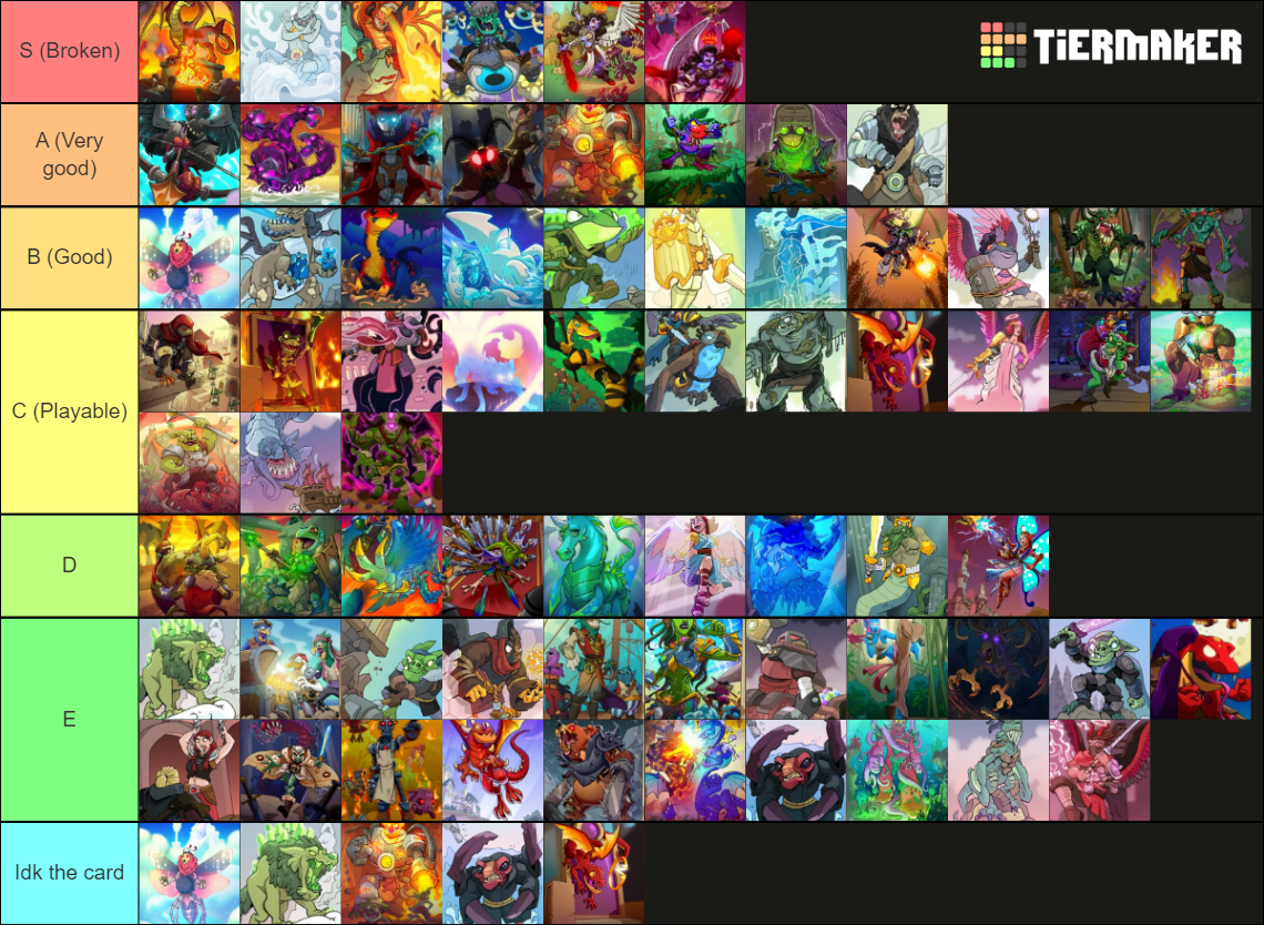 Spellstone all 183 champions Tier List (Community Rankings) - TierMaker