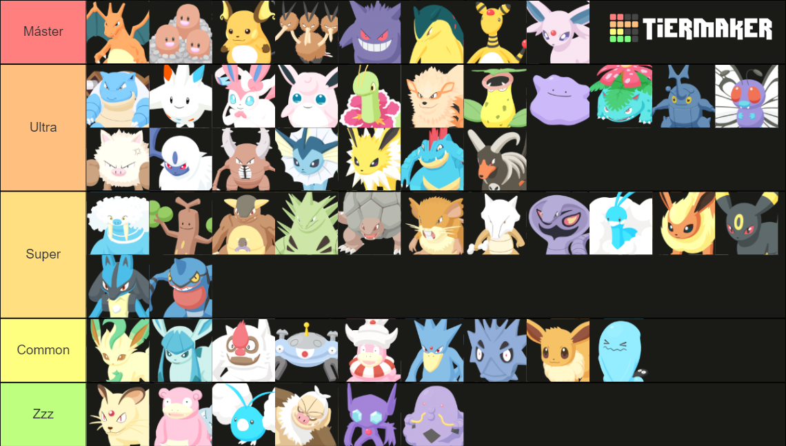 Pokémon Sleep Full Evolved list Tier List (Community Rankings) - TierMaker
