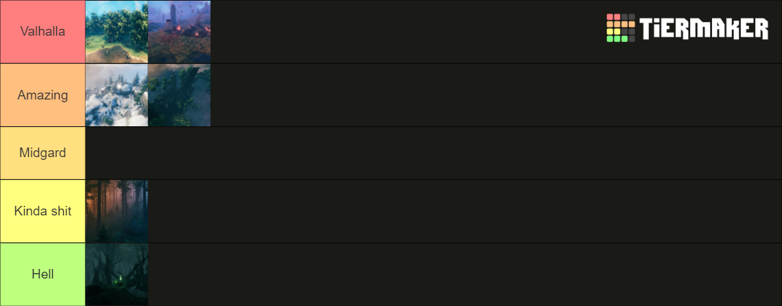 Valheim Biome Tier List (Community Rankings) - TierMaker