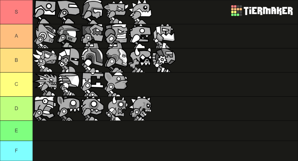 Geometry Dash Robots Tier List (Community Rankings) - TierMaker