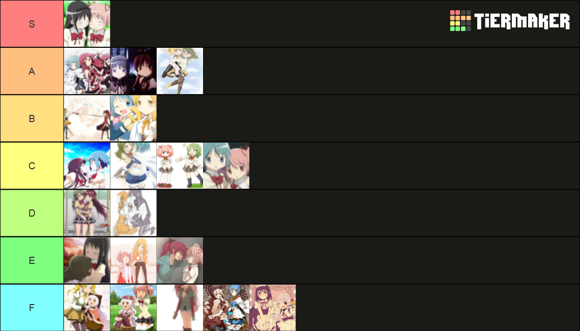 Madoka Magica Yuri Ship List Tier List (Community Rankings) - TierMaker