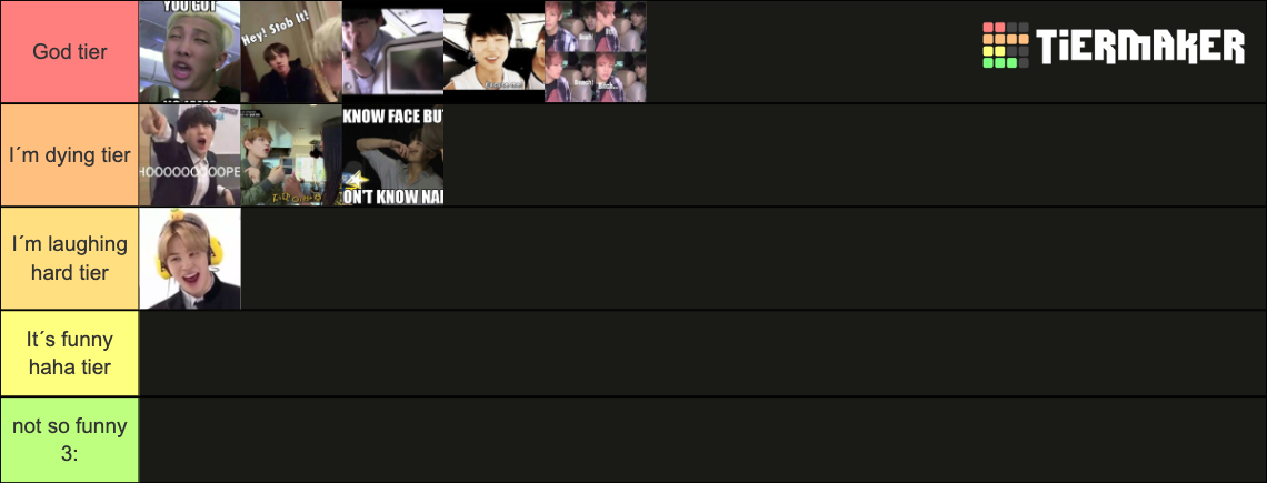 BTS memes Tier List (Community Rankings) - TierMaker
