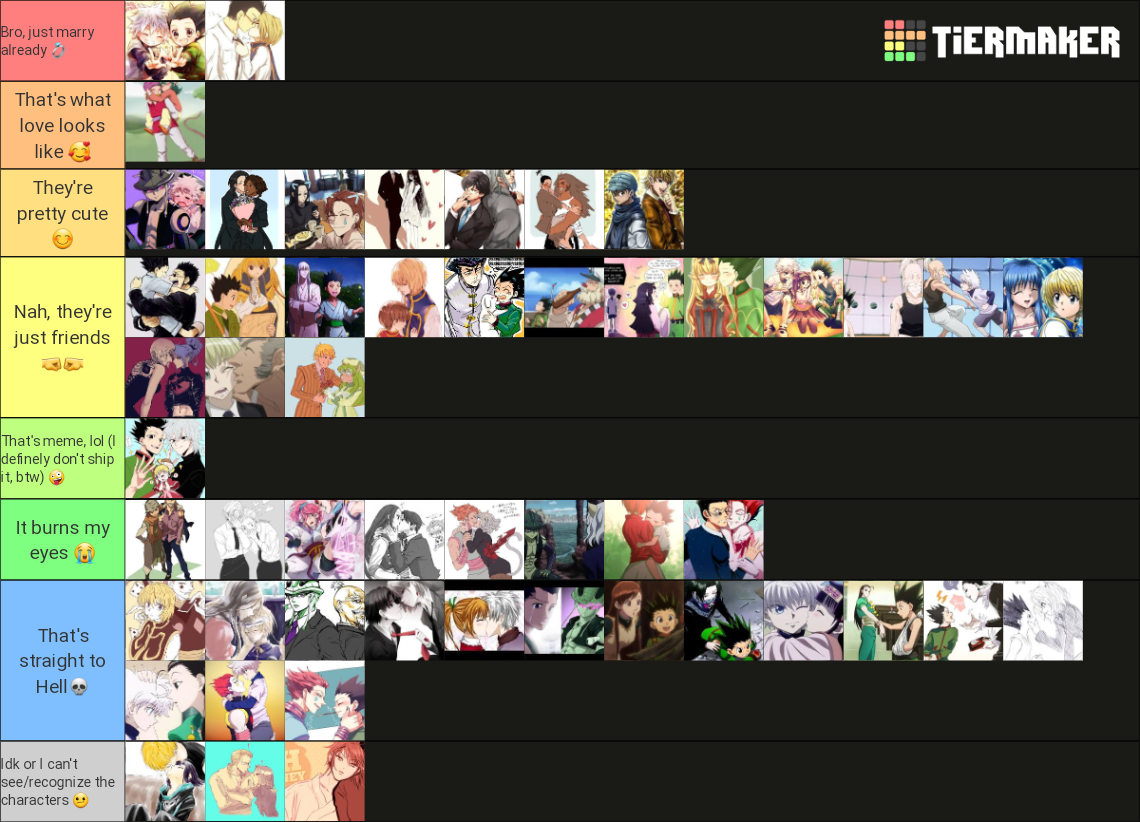 HXH Ships Tier List (Community Rankings) - TierMaker