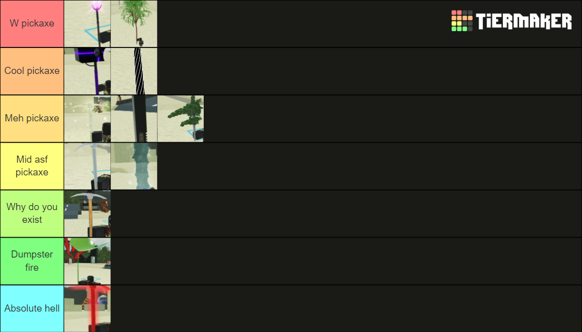 UMG Pickaxes Tier List (Community Rankings) - TierMaker