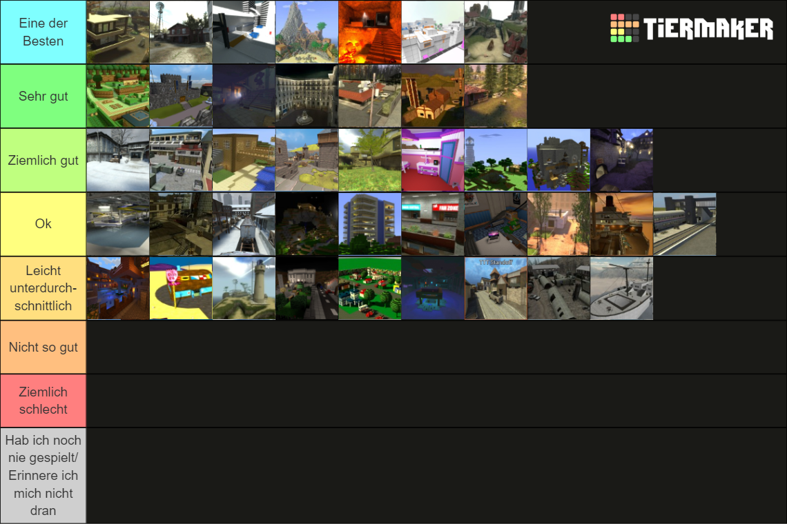 Beste TTT Maps Tier List (Community Rankings) - TierMaker
