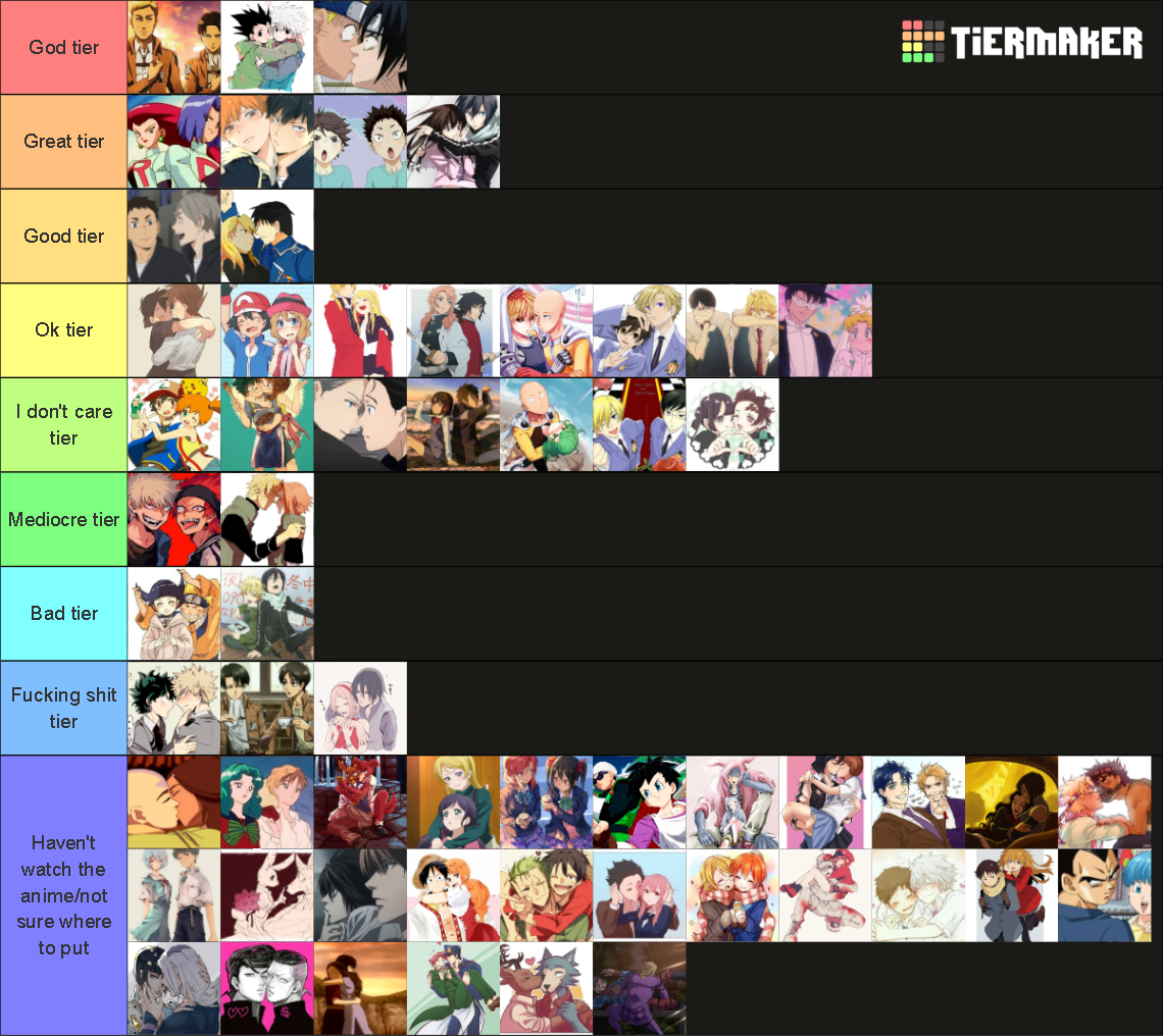 Anime ships Tier List (Community Rankings) - TierMaker