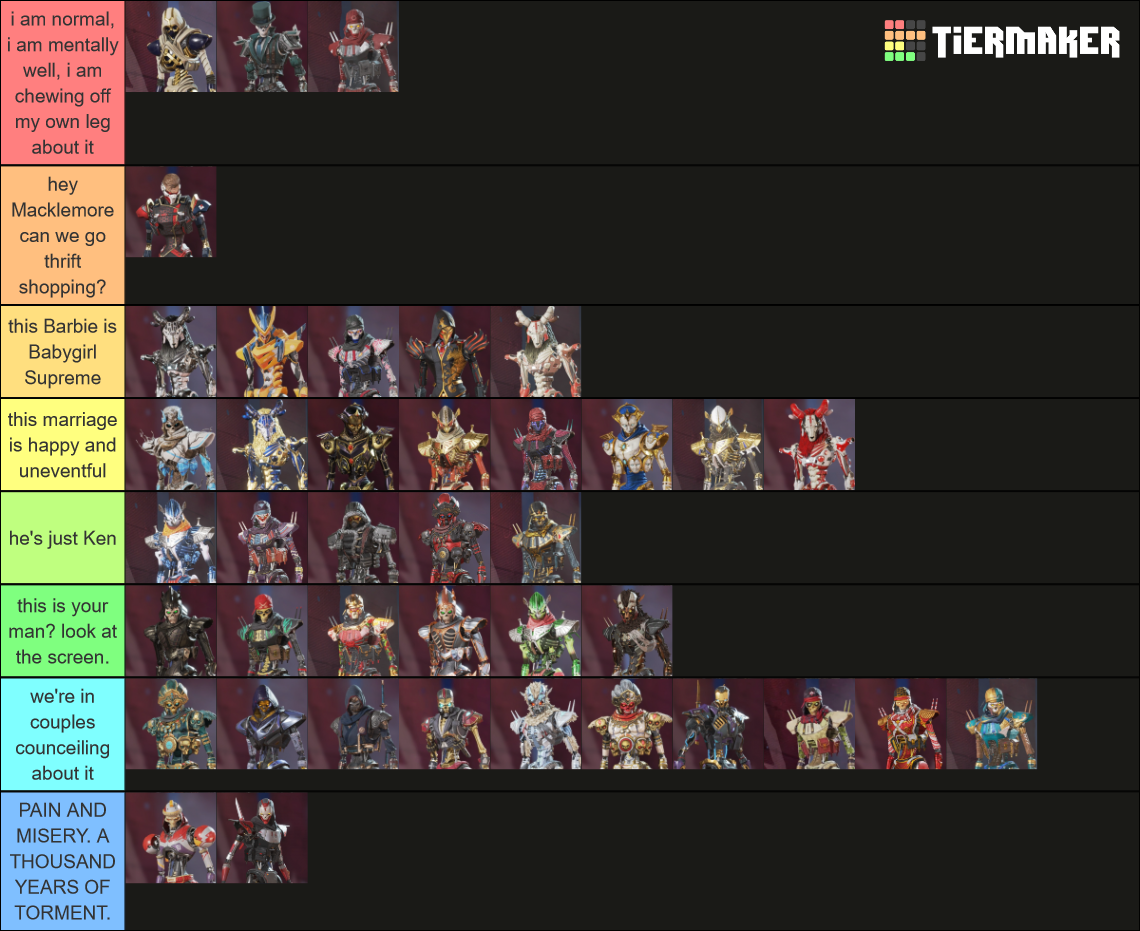 Revenant Skins Tier List (Community Rankings) - TierMaker