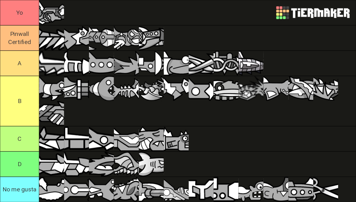 Geometry Dash ships Tier List (Community Rankings) - TierMaker