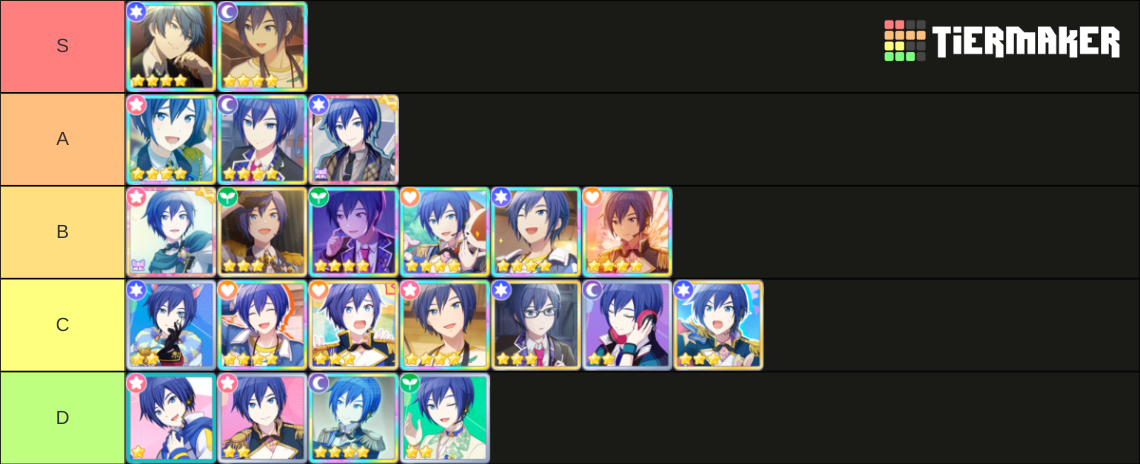 KAITO cards | Project Sekai Tier List (Community Rankings) - TierMaker