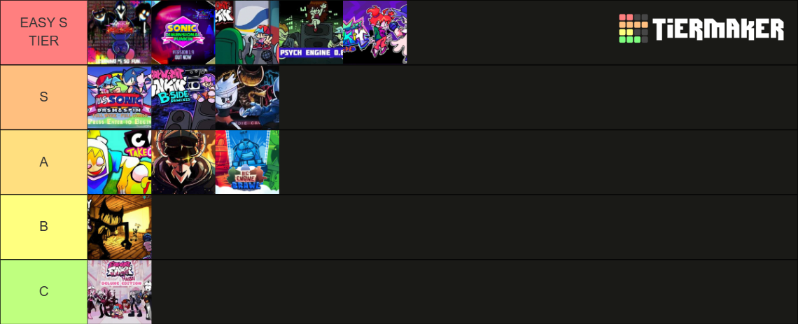 fnf mod Tier List (Community Rankings) - TierMaker