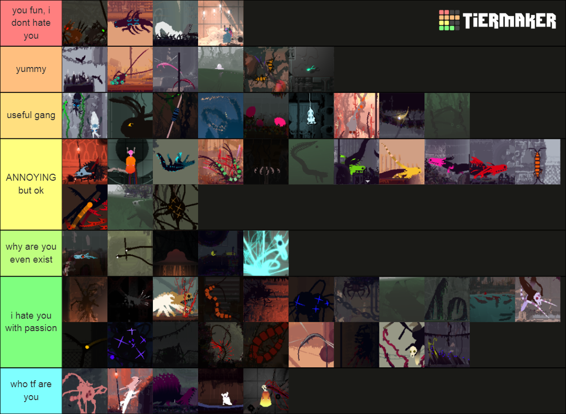 Rain World All Creatures (DP Spoilers) Tier List (Community Rankings ...