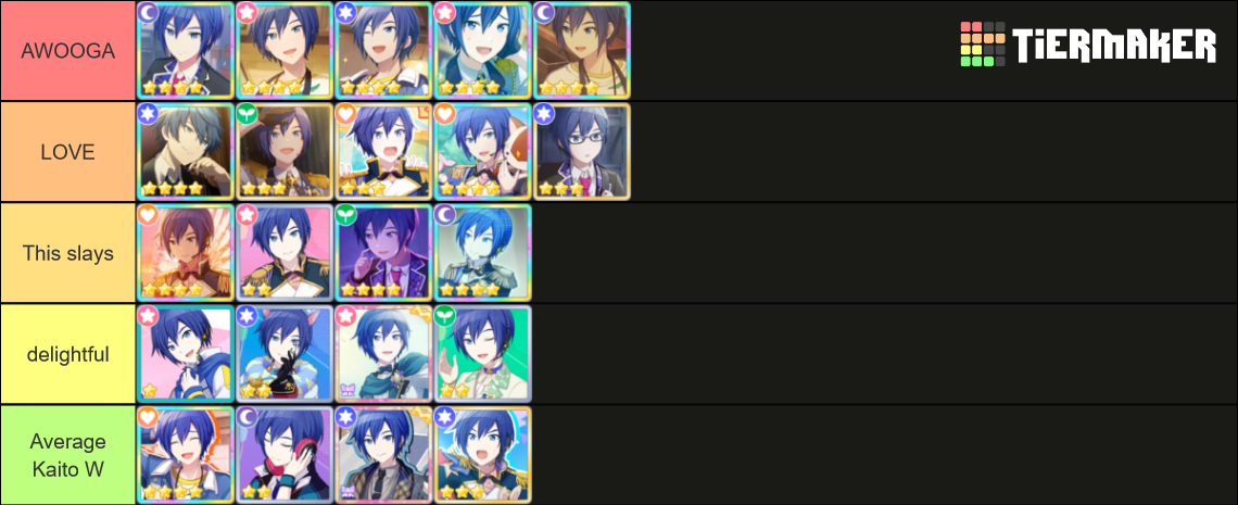 KAITO cards | Project Sekai Tier List (Community Rankings) - TierMaker