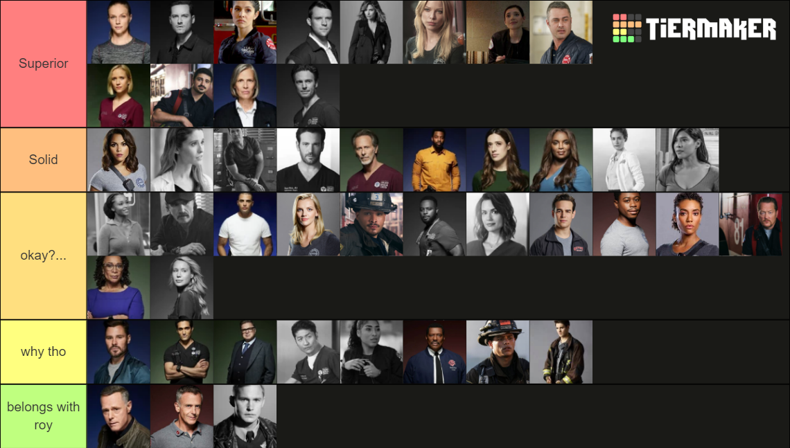 One Chicago Characters Tier List (Community Rankings) - TierMaker