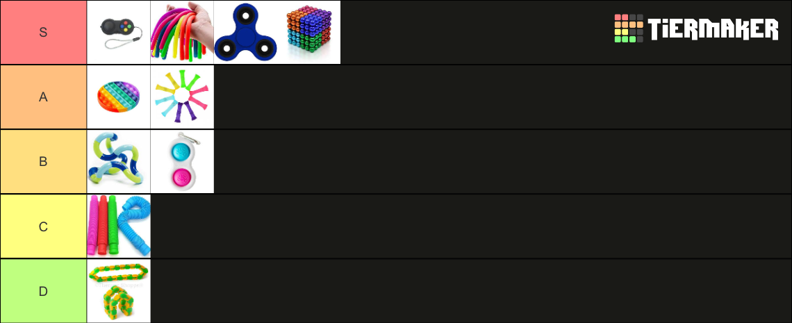 Fidget Toy ranking Tier List (Community Rankings) - TierMaker