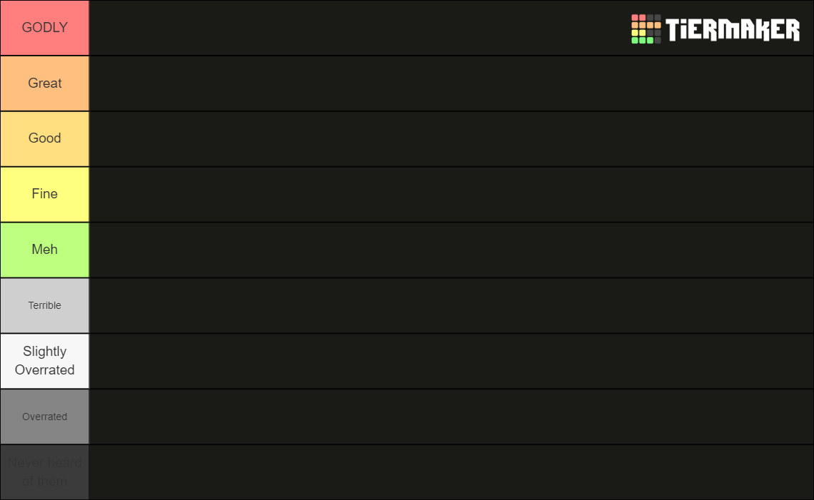Rank FNF composers Tier List (Community Rankings) - TierMaker