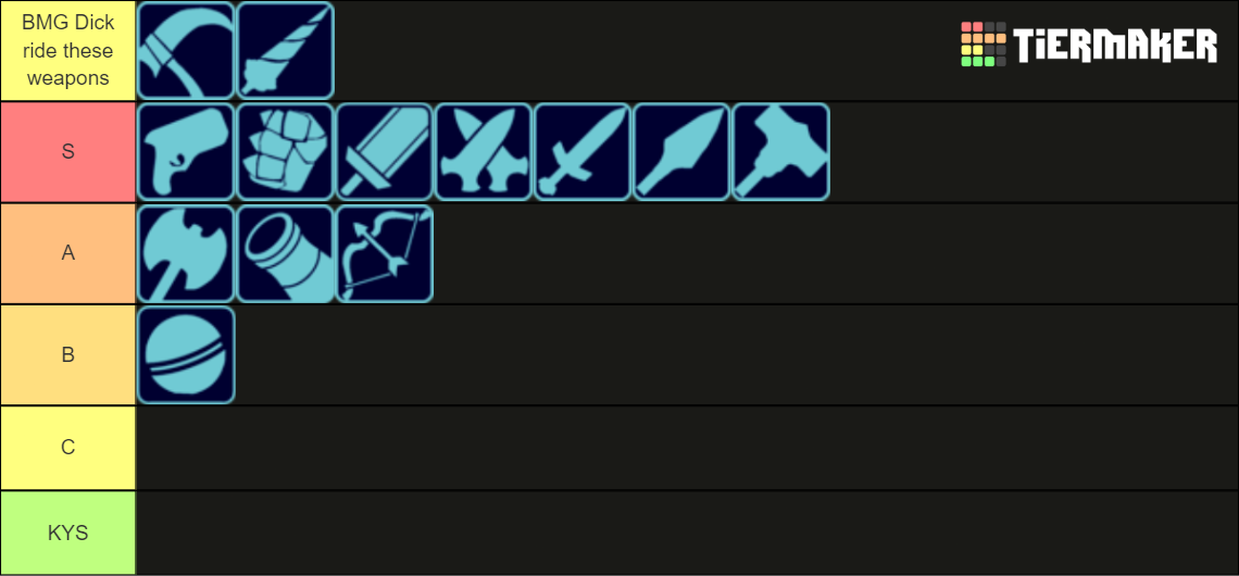 Brawlhalla All Weapons Tier List (Community Rankings) - TierMaker