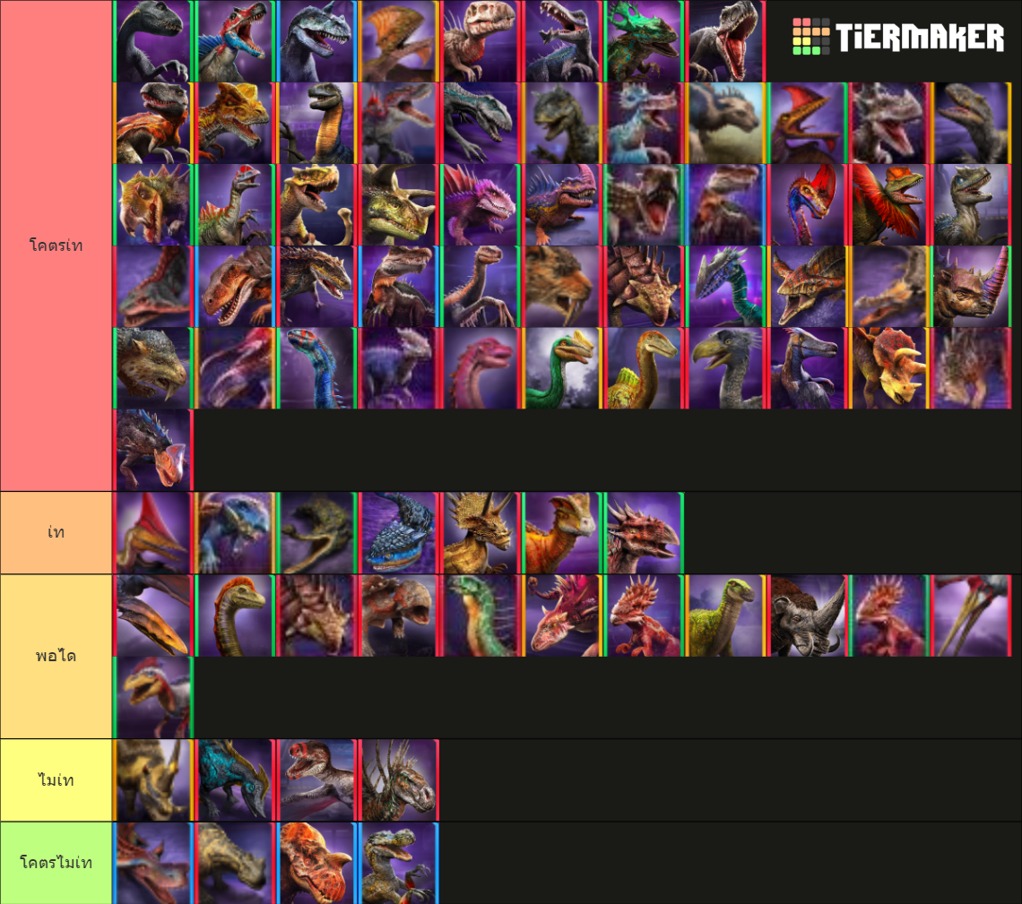 Jurassic World Alive - Rank the hybrids! Tier List (Community Rankings ...
