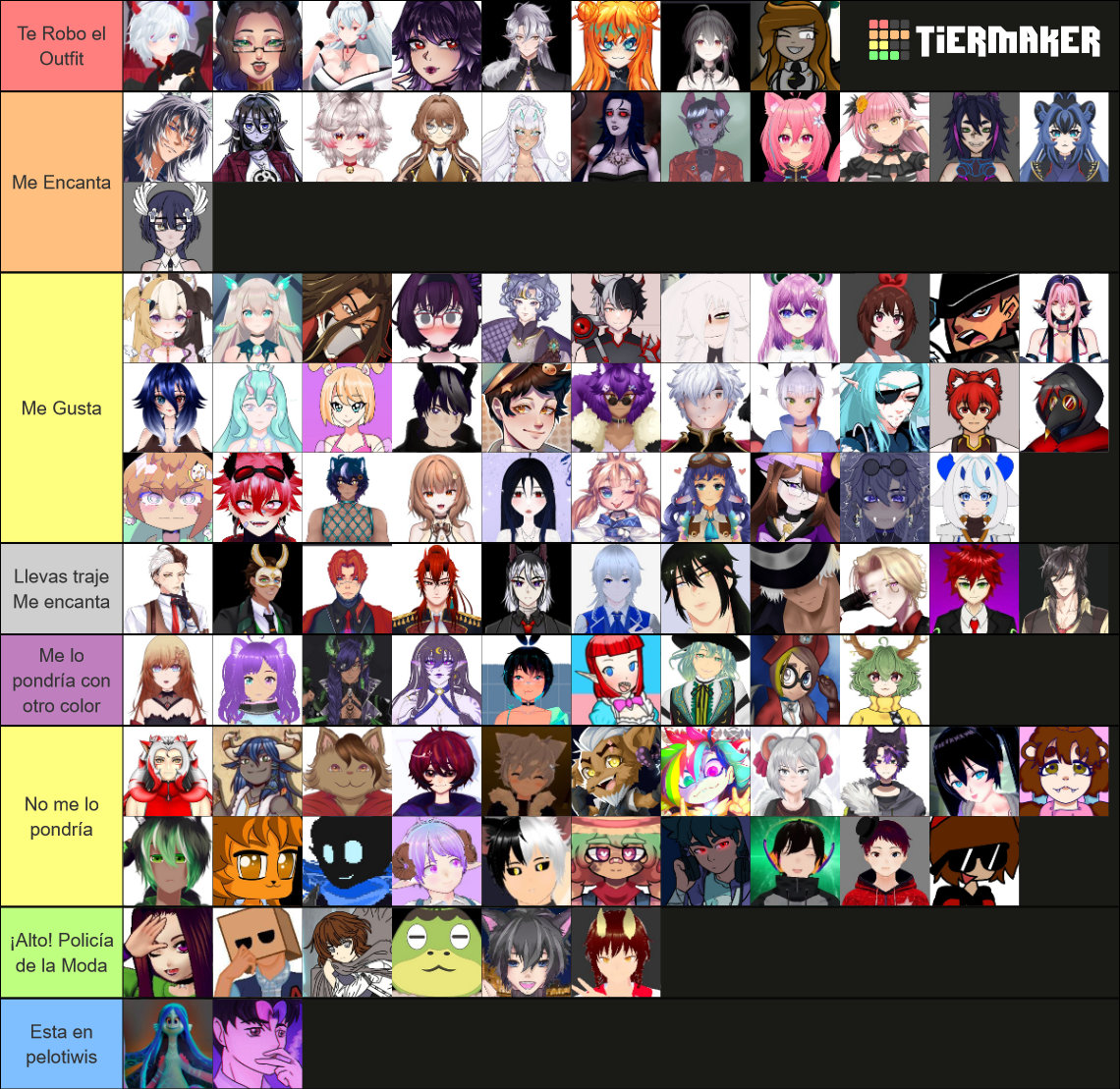 VTuber Outfits Tier List (Community Rankings) - TierMaker