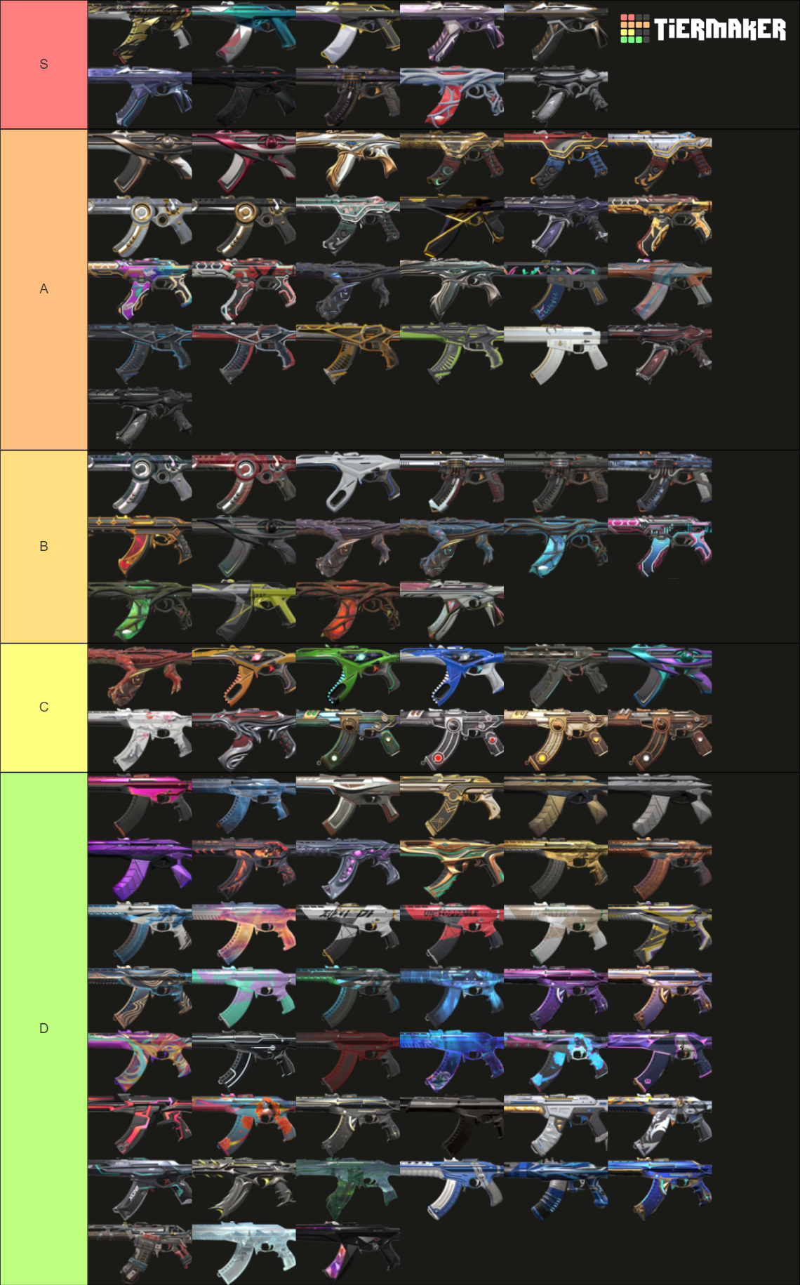 Vandals Skins (August 2023 Updated, Variants) Tier List (Community ...