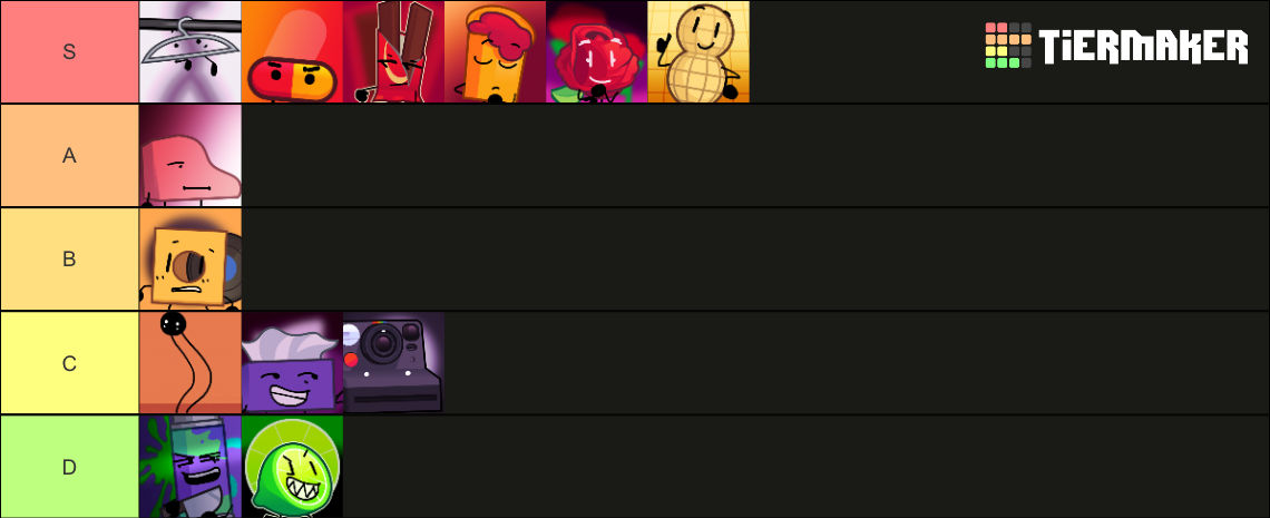 Burner Object Show Tier List (Community Rankings) - TierMaker