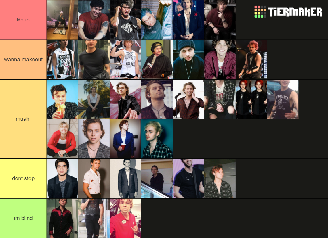 5sos outfit ranking Tier List (Community Rankings) - TierMaker