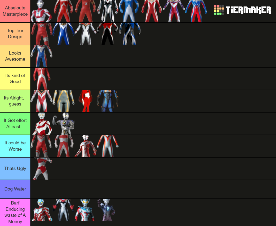 Ultraman Tier List (Community Rankings) - TierMaker