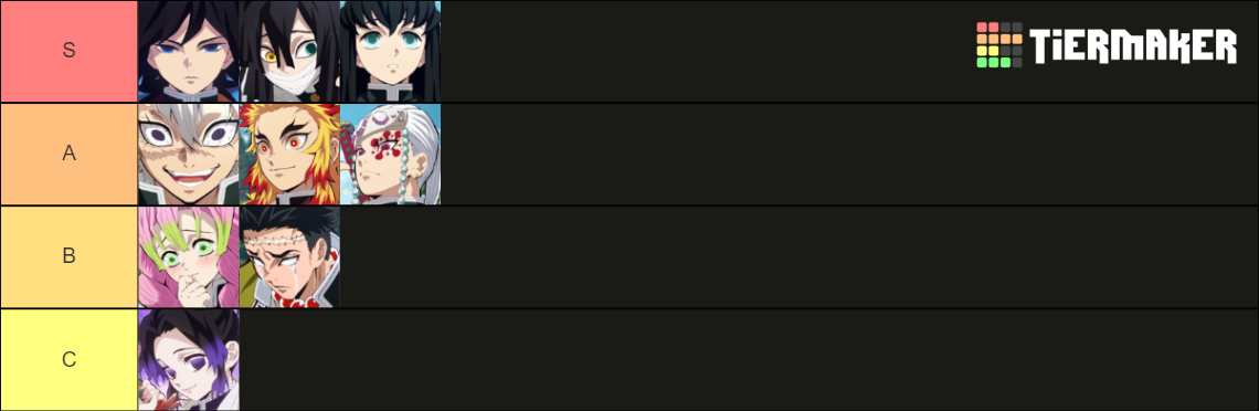 Demon Slayer Hashira Tier List (Community Rankings) - TierMaker