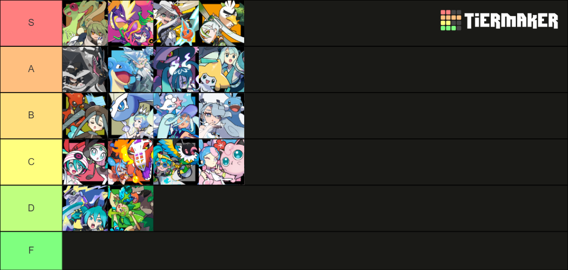 Pokémon feat. Hatsune Miku Project VOLTAGE 18 Type Designs Tier List ...