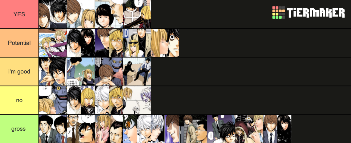 Death Note Ships Tier List (Community Rankings) - TierMaker