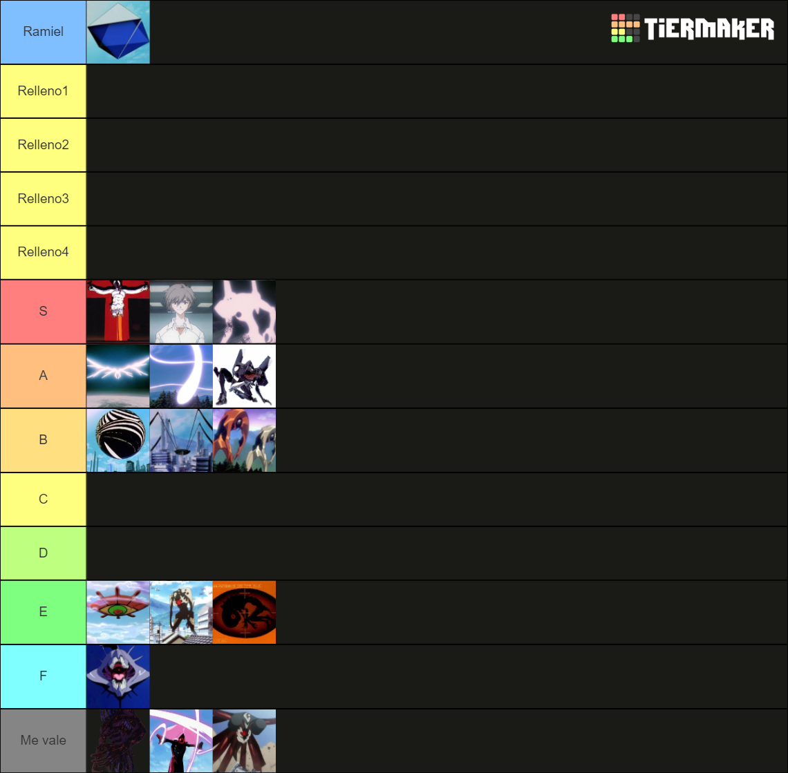 Evangelion Angels Tier List (Community Rankings) - TierMaker