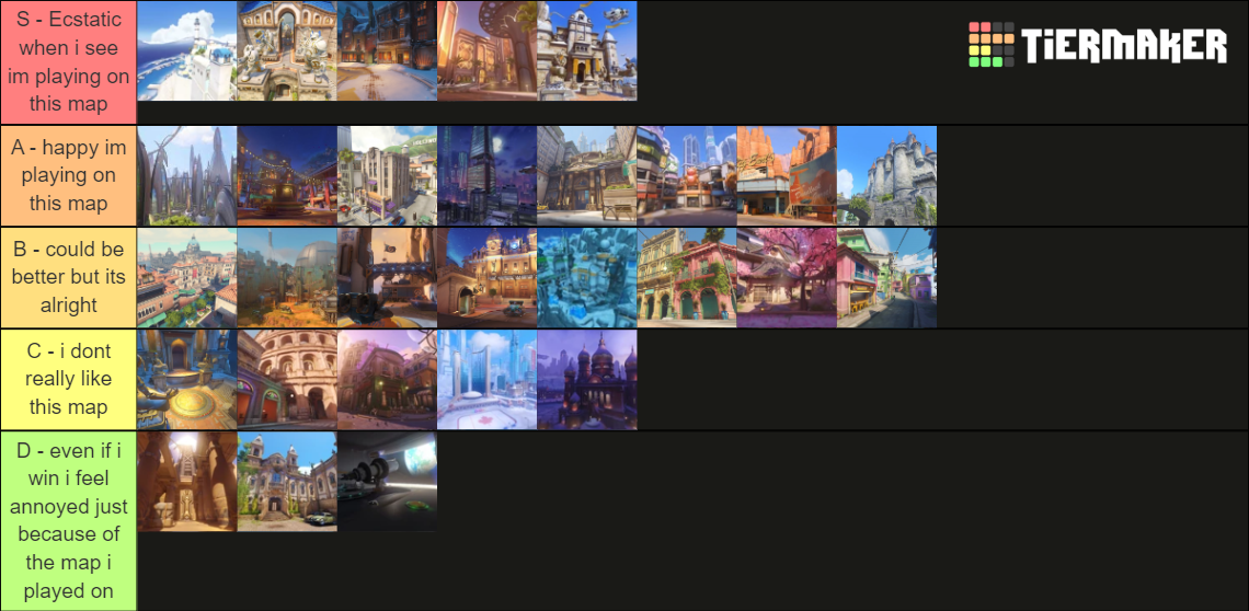 All Overwatch 1 and 2 Maps Tier List (Community Rankings) - TierMaker