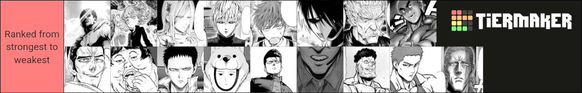 S class One Punch Man Tier List (Community Rankings) - TierMaker