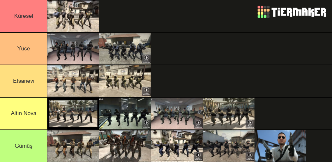 CS GO CHARACTERS Tier List (Community Rankings) - TierMaker