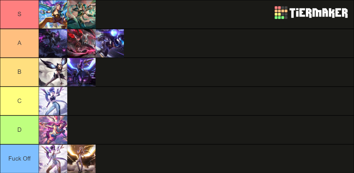 Kai'Sa Skins Tierlist (Updated InkShadow Kai'sa) Tier List (Community ...