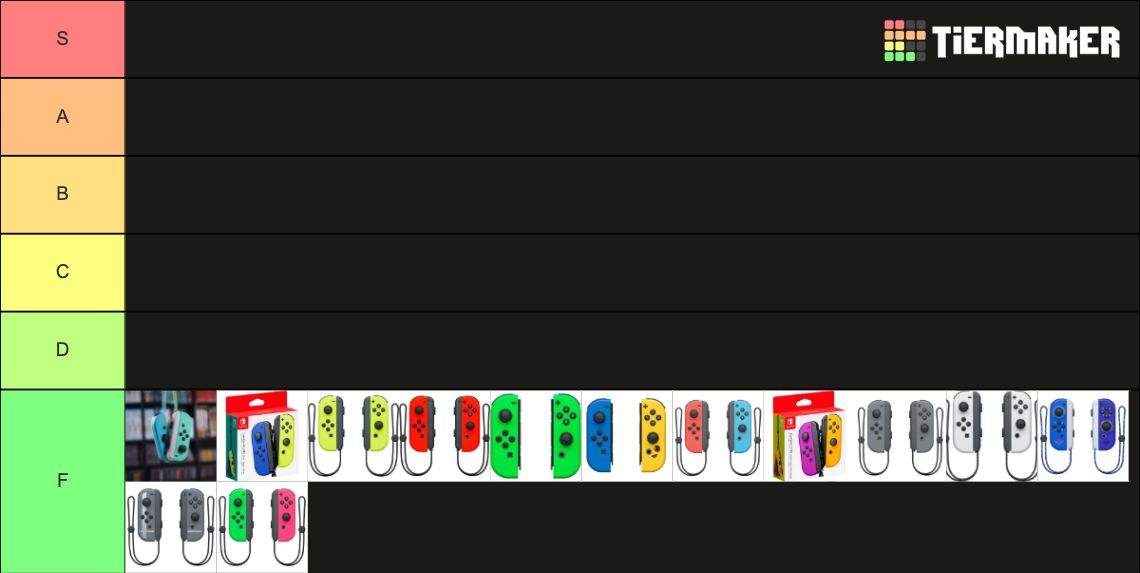 Joy Con Tier List (Community Rankings) - TierMaker