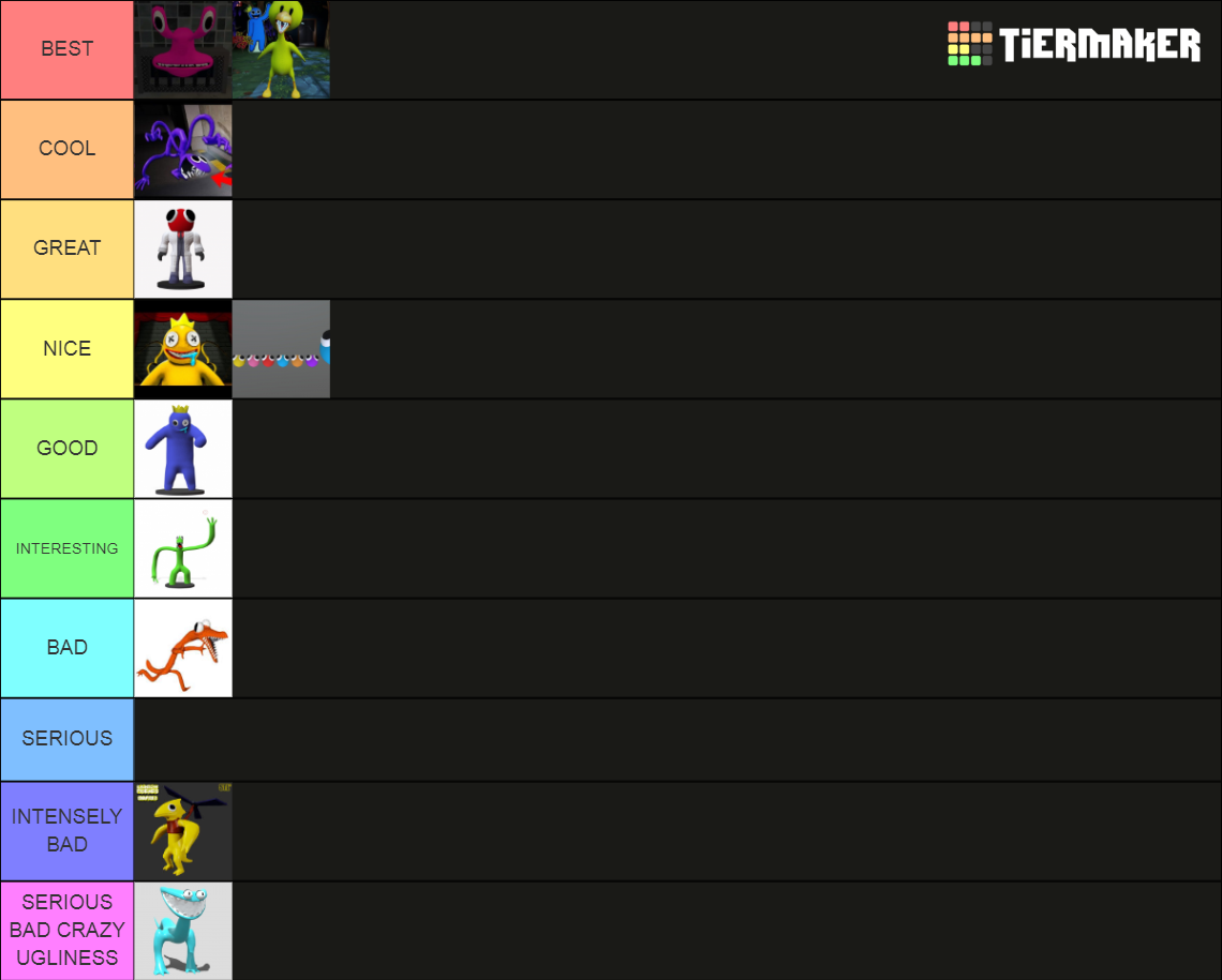 RAINBOW FRIENDS MONSTERS BEST TO WORST Tier List (Community Rankings ...