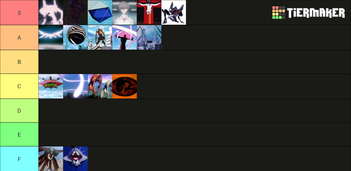 Evangelion Angels Tier List (Community Rankings) - TierMaker