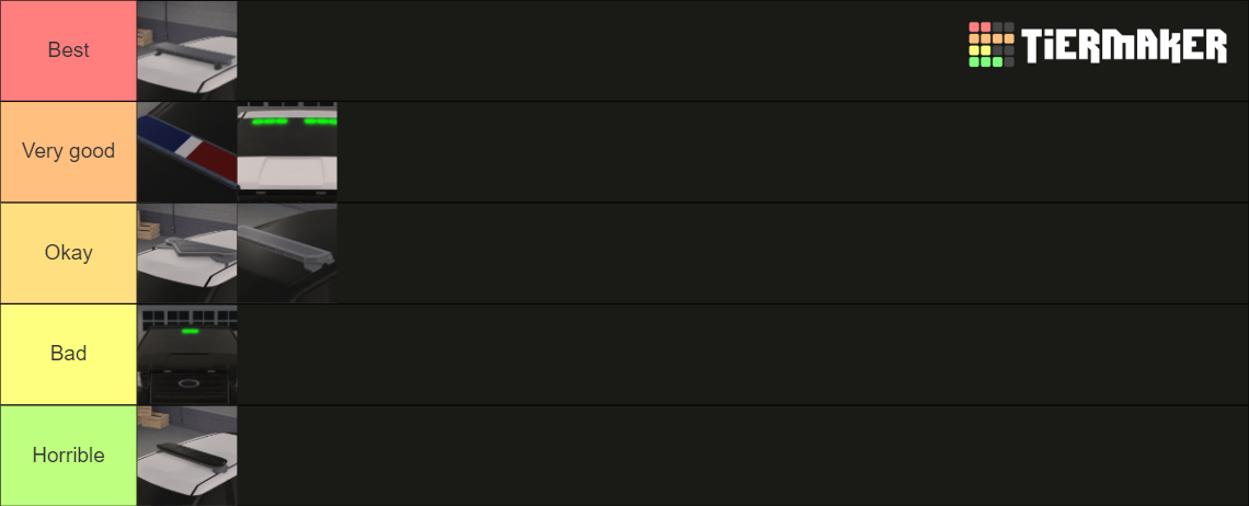 ER:LC Lightbar Tierlist Tier List (Community Rankings) - TierMaker