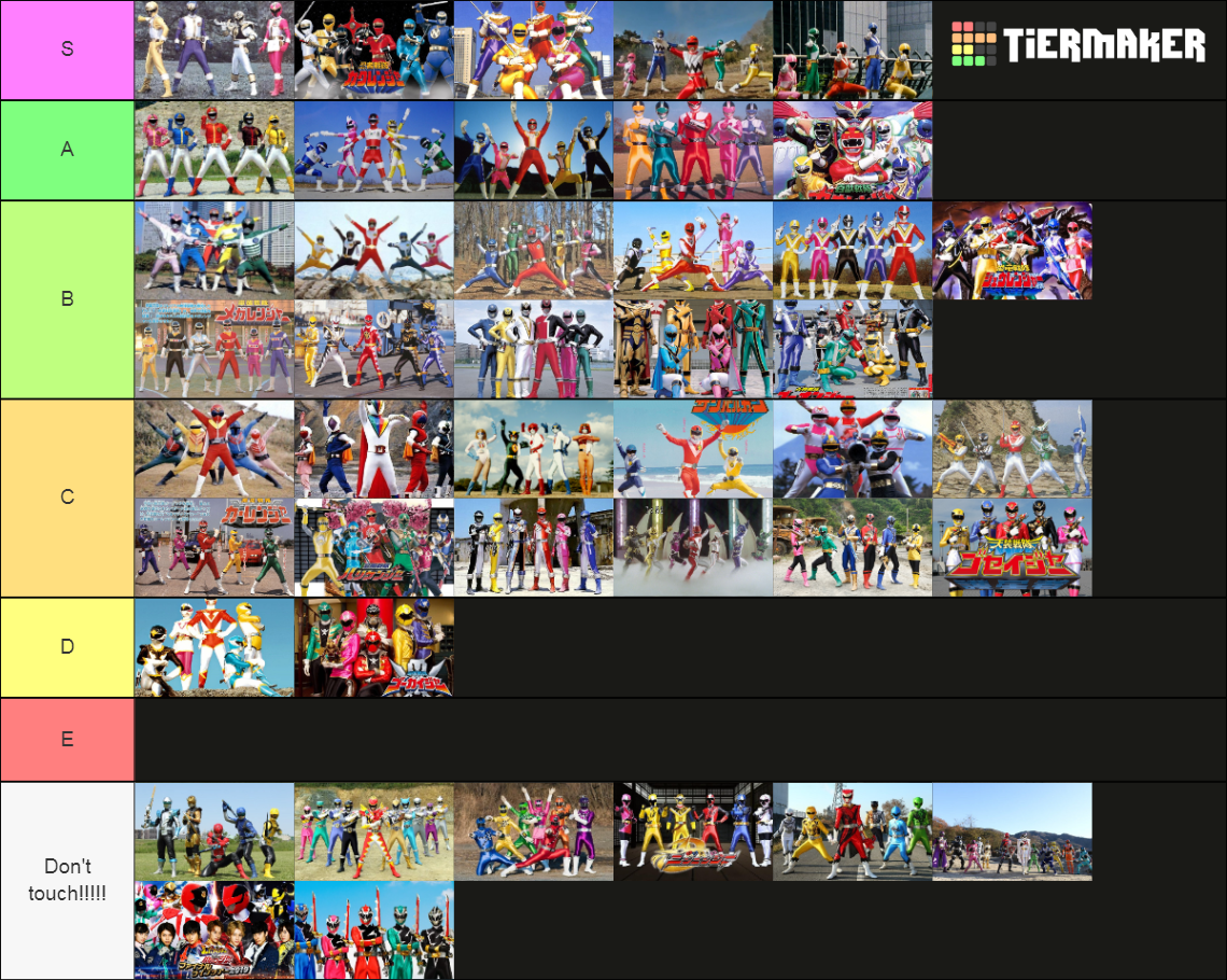 Super Sentai Tier List (Community Rankings) - TierMaker