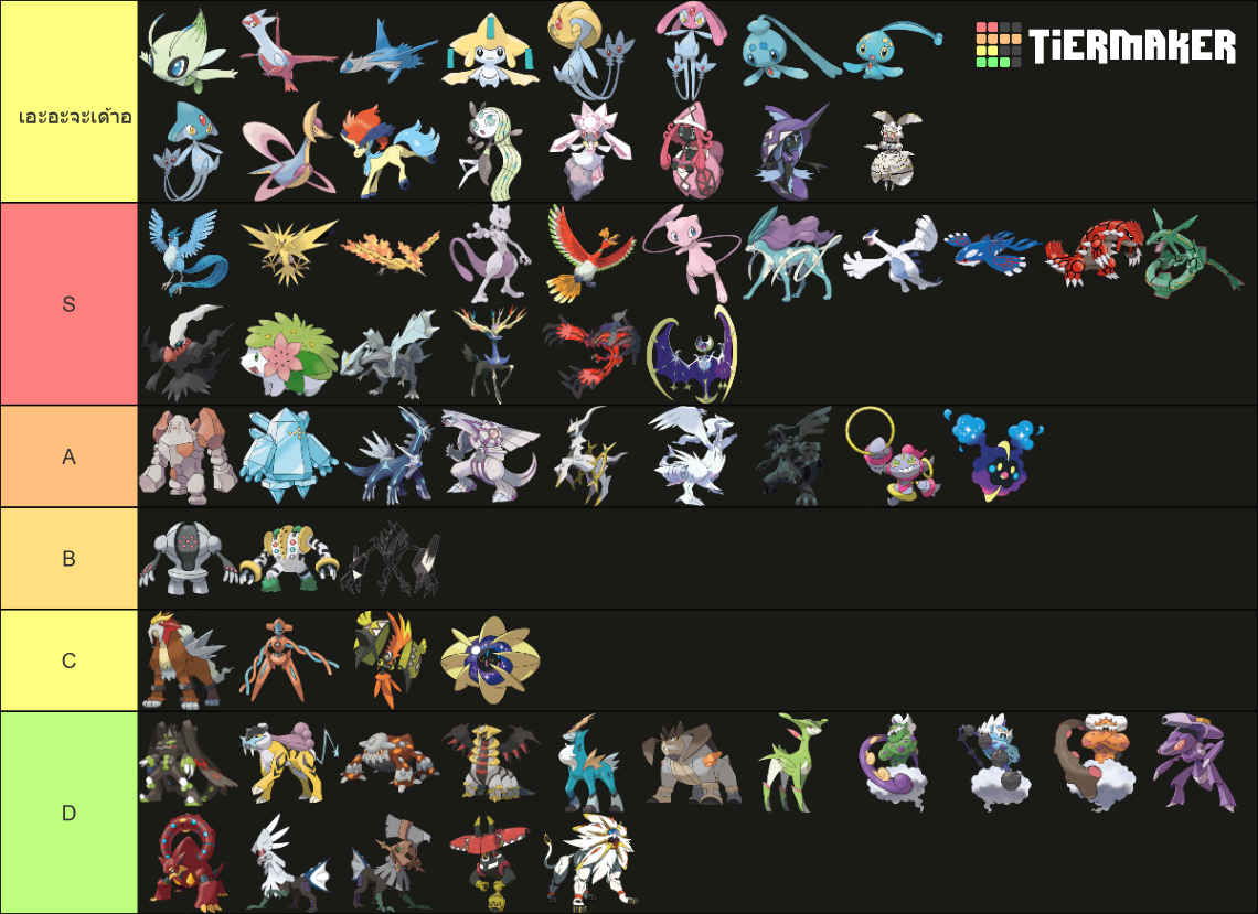 Best Legendary Pokemon Tier List (Community Rankings) - TierMaker