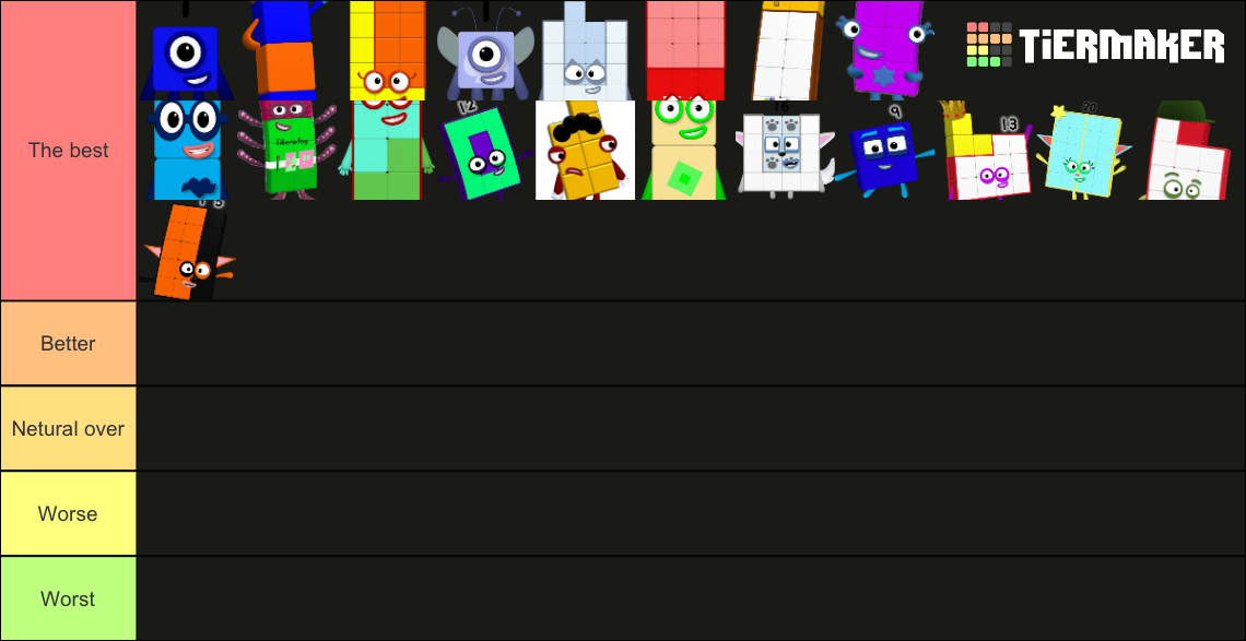 Numberfanagram tiermaker Tier List (Community Rankings) - TierMaker