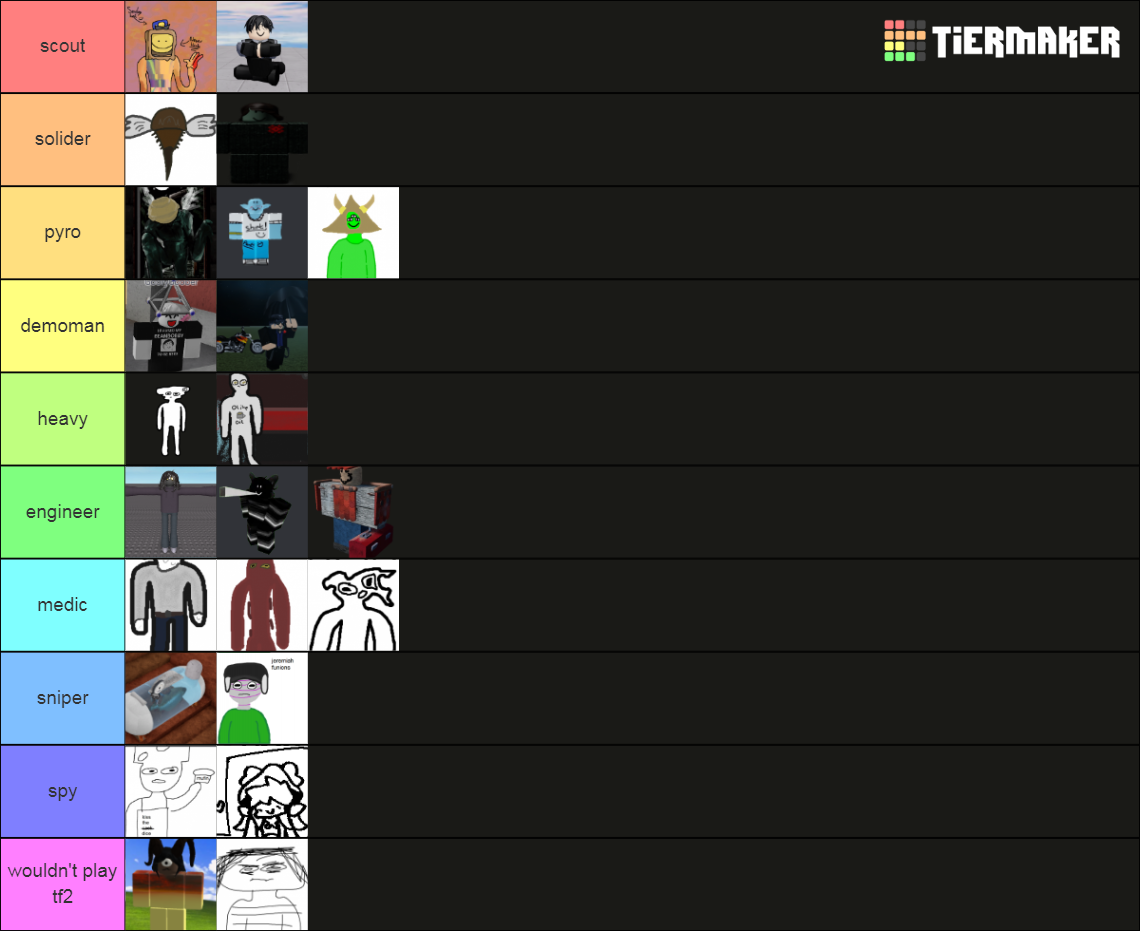 the beanverse characters main tf2 classes Tier List (Community Rankings ...