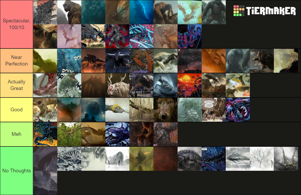Monsterverse Era Kaiju Tier List (Community Rankings) - TierMaker